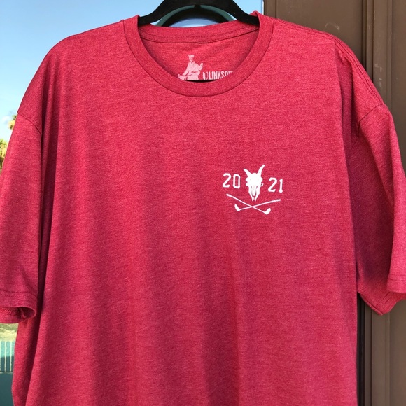 Linksoul | Shirts | Linksoul Red Graphic Golf Tshirt Xxl | Poshmark
